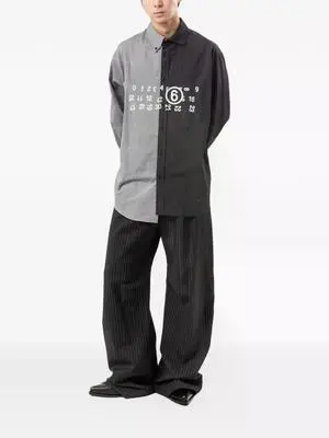 MAISON MARGIELA Pinstripe-pattern Pleated Trousers