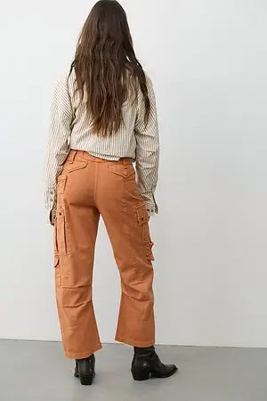 Free People Rainier Arc Cargo Pants - Sunset