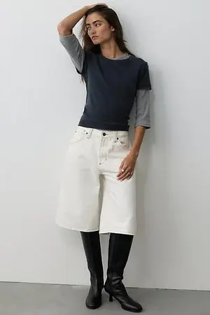 Free People We The Free Heart Beat Wide Crop Jeans