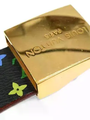 LOUIS VUITTON Ceinture Carre Monogram Multicolor Belt - Black