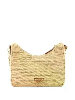 Prada Re-edition 2000 Shoulder Bag Raffia Mini Hobo Bag