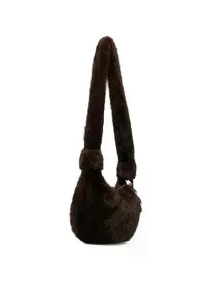 MOS MOSH Cia Faux-fur Knotted-strap Shoulder Bag - Brown