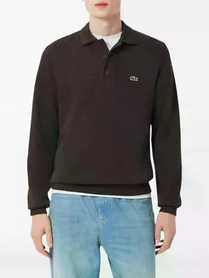 Lacoste Logo-patch Polo-collar Sweater
