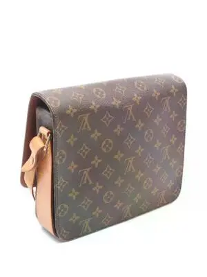 LOUIS VUITTON 1996 Gm Cartouchière Monogram Cross Body Bag - Brown