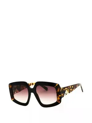 Missoni Tortoiseshell-effect Geometric-frame Sunglasses