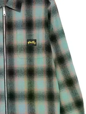 STAN RAY Check-print Zip-up Shirt Jacket