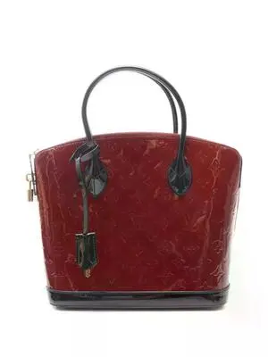 LOUIS VUITTON 2014 Pm Lockit Monogram Vernis Tote Bag - Red