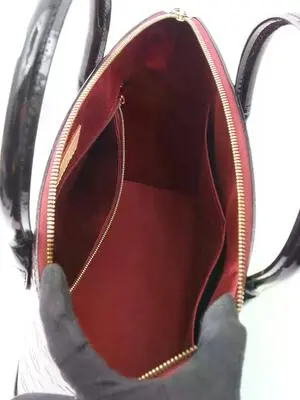 LOUIS VUITTON 2014 Pm Lockit Monogram Vernis Tote Bag - Red