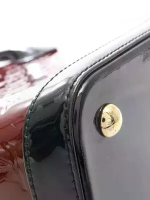 LOUIS VUITTON 2014 Pm Lockit Monogram Vernis Tote Bag - Red