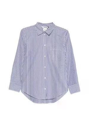 Max Mara Striped Cotton Shirt - Blue