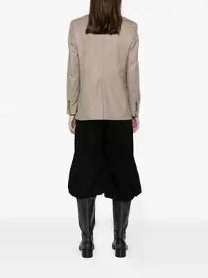 Max Mara Single-breasted Cashmere Foule Blazer Turtledove