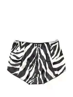 Dolce & Gabbana Zebra-print High-waist Briefs