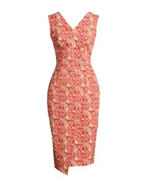 Chiara Boni La Petite Robe Midi Dress Rust Size Polyamide, Elastane