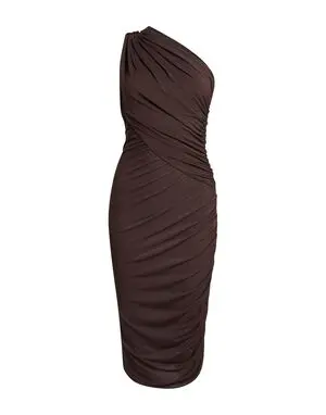 Rick Owens Midi Dress Dark Size Viscose, Polyamide, Elastane