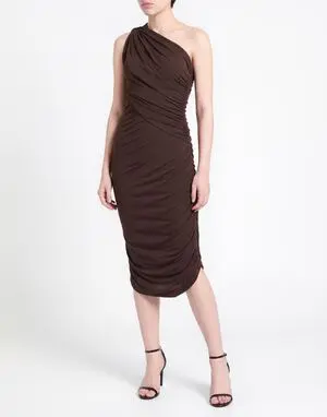 Rick Owens Midi Dress Dark Size Viscose, Polyamide, Elastane