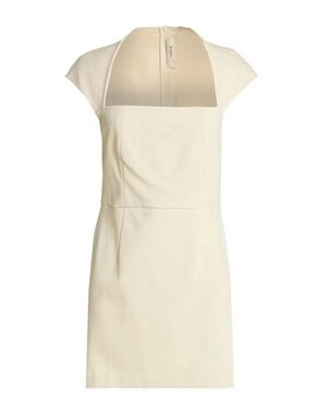 JUCCA Mini Dress Cream Size Viscose, Polyamide, Elastane - White