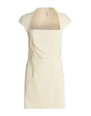 JUCCA Mini Dress Cream Size Viscose, Polyamide, Elastane
