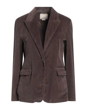 19.70 NINETEEN SEVENTY Blazer Pastel Size Cotton, Modal, Elastane - Brown