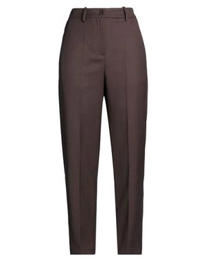 ALYSI Chocolat Pants Chocolate Size Polyester, Virgin Wool - Brown