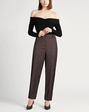 ALYSI Chocolat Pants Chocolate Size Polyester, Virgin Wool - Brown