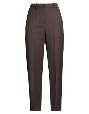 ALYSI Chocolat Pants Chocolate Size Polyester, Virgin Wool - Brown