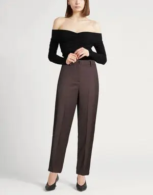 ALYSI Chocolat Pants Chocolate Size Polyester, Virgin Wool - Brown
