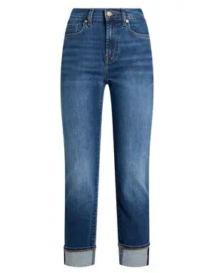 7 For All Mankind Relaxed Skinny Jeans Size Cotton, Elastane