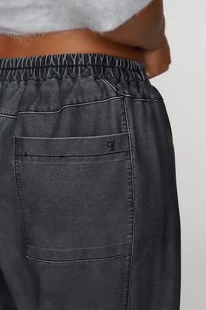 PILCRO Izzie Relaxed Faux Leather Pull On Barrel Pants