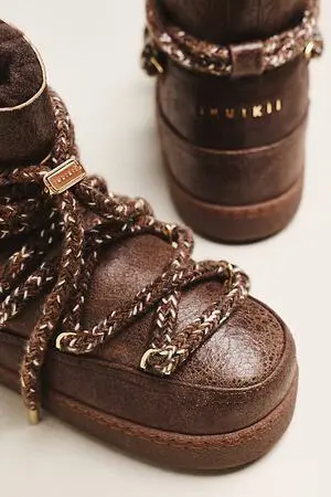 Inuikii Vtage Suede Lace Up Snow Boots