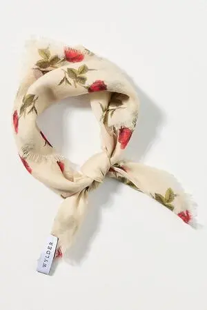 WYETH 100% Cashmere Bandana Scarf Rose