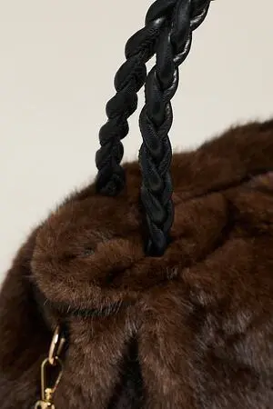 LISI LERCH Heather Faux Fur Top Handle Bag