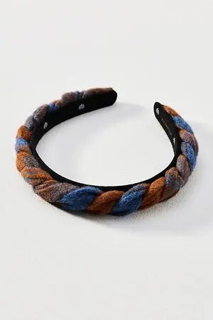 Lele Sadoughi Juliet Timber Headband - Brown Pattern