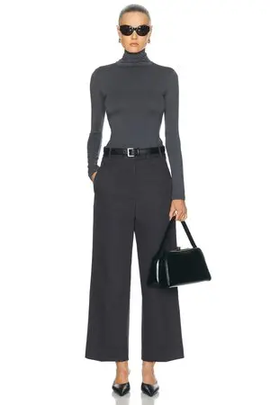 Renggli Turtleneck Top In Charcoal