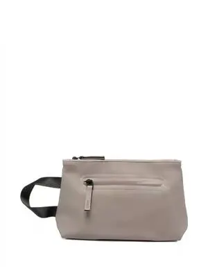 Rains Logo-embossed Zip-fastening Wash Bag - Grey