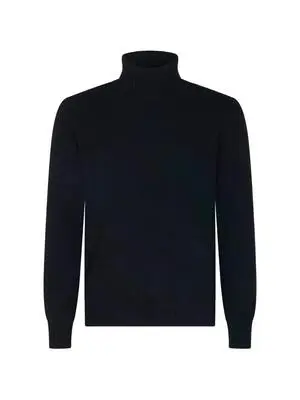 PIACENZA CASHMERE 1733 Roll-neck Cashmere Sweater - Blue