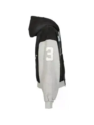 PROTOCOL INDEX Cuntier Distressed Zip-up Hoodie - Black