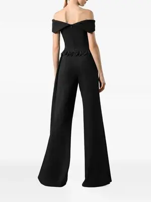 GEMY MAALOUF Draped Flared Trousers