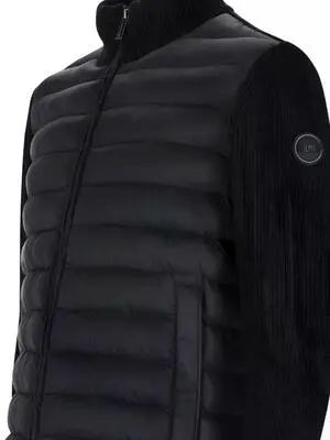COLMAR Quilted Knit-sleeve Jacket - Black