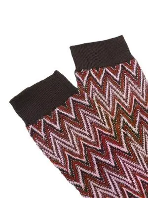 Missoni Zigzag-knit Cotton Socks