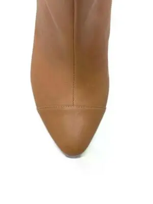 ODISSI Cap-toe Block-heel Ankle Boots