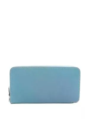 Hermès 2011 Azap Long Epsom Leather Wallet - Blue