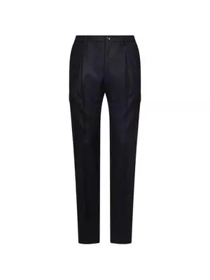 Tagliatore Pleated Tapered Pants - Black