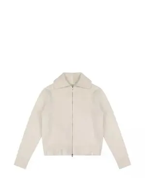 ENTIRE STUDIOS Knit Zip-up Jacket - Neutrals