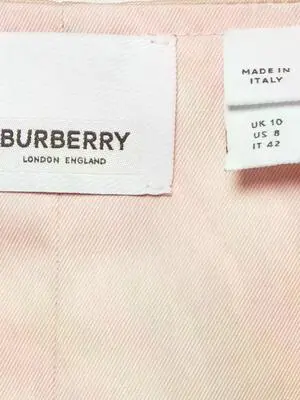Burberry Double-breasted Gabardine Mini Skirt