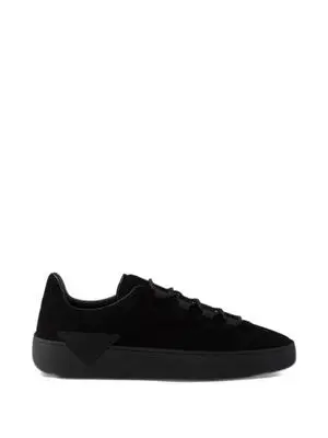 Prada Court Suede Sneakers - Black