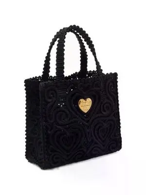 Dolce & Gabbana Mini Beatrice Lace Tote Bag - Black