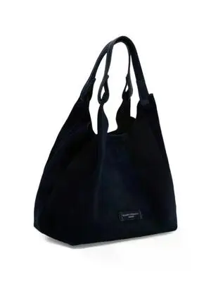 GIANNI CHIARINI Medium Dua Suede Leather Tote Bag