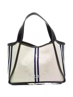 Stella McCartney Large Logo Striped Tote Bag