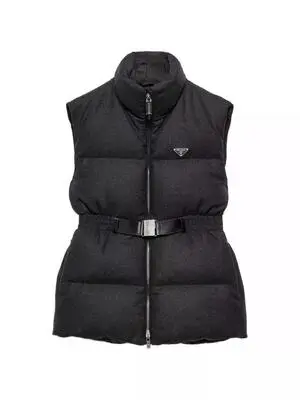 Prada Re-wool Down Vest - Grey