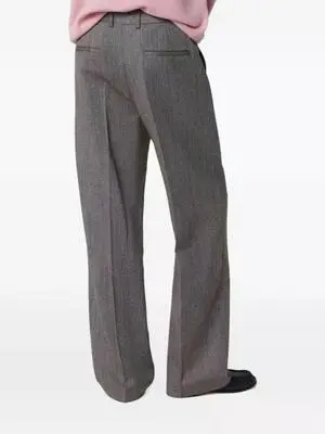 Séfr Herringbone-pattern Tailored Wool Trousers